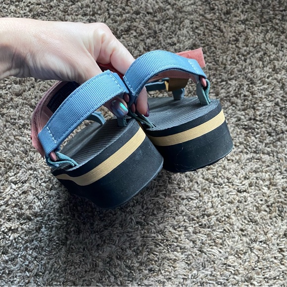 Teva | Shoes | Teva Flatform Universal Adjustable Platform Sandal Rose ...